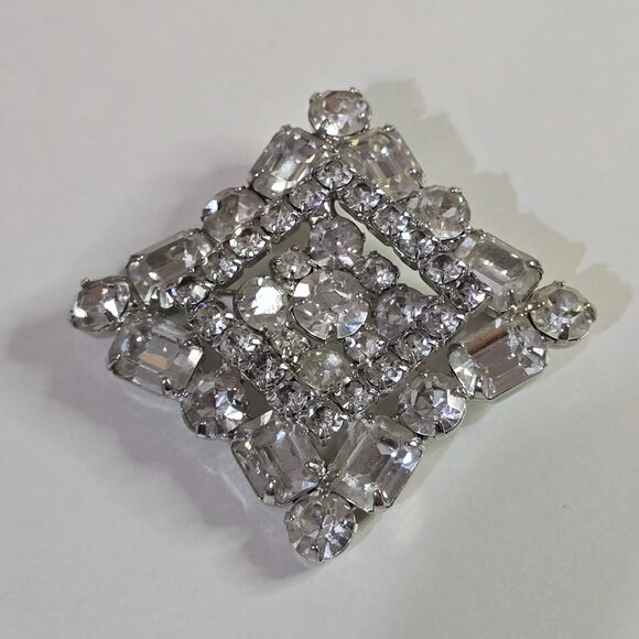 Arthur Weiss | Jewelry | Vintage Arthur Weiss Clear Rhinestone Diamond ...